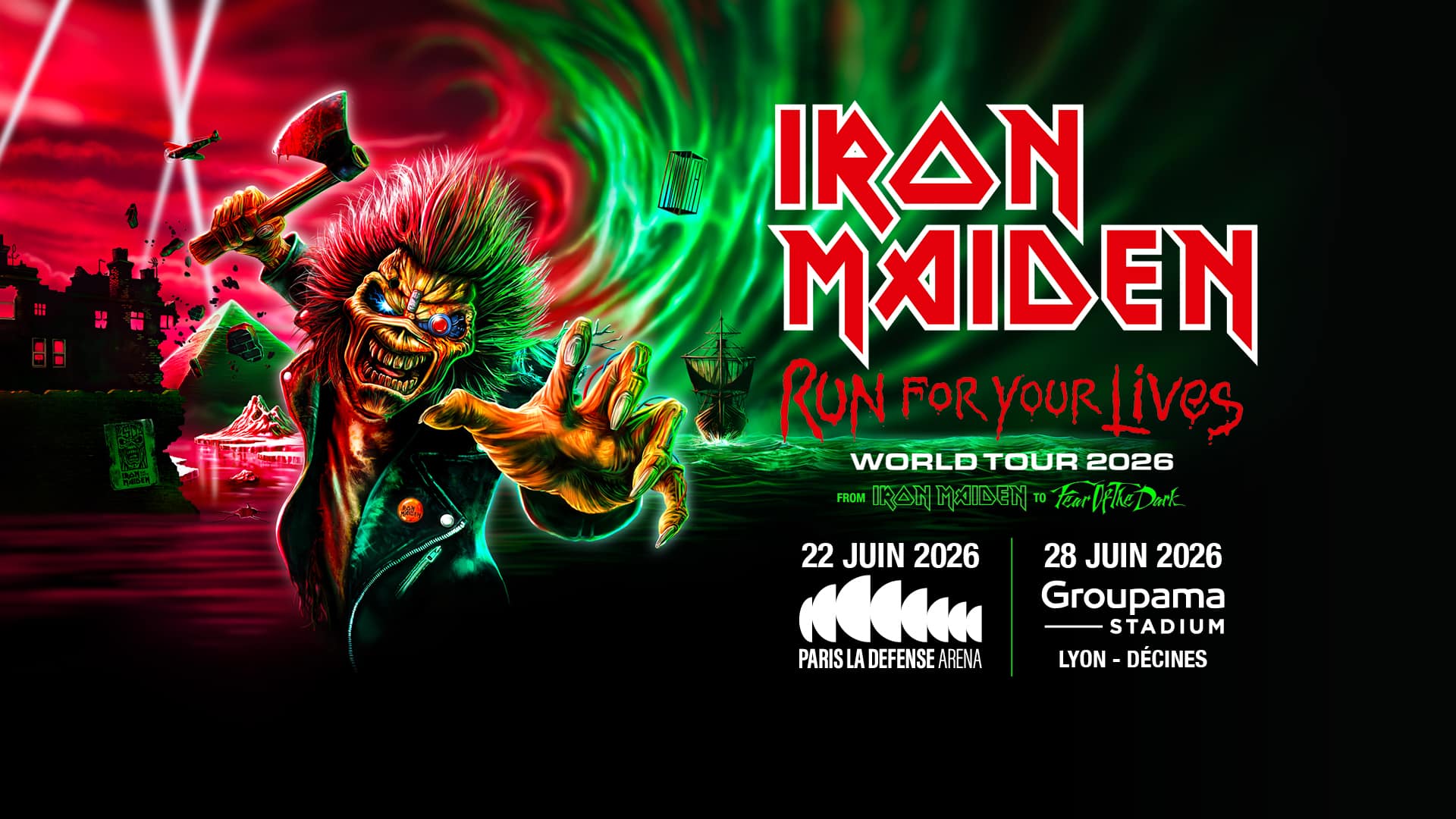 Iron Maiden arrive en France pour 2 dates uniques à Paris & Lyon en 2026
